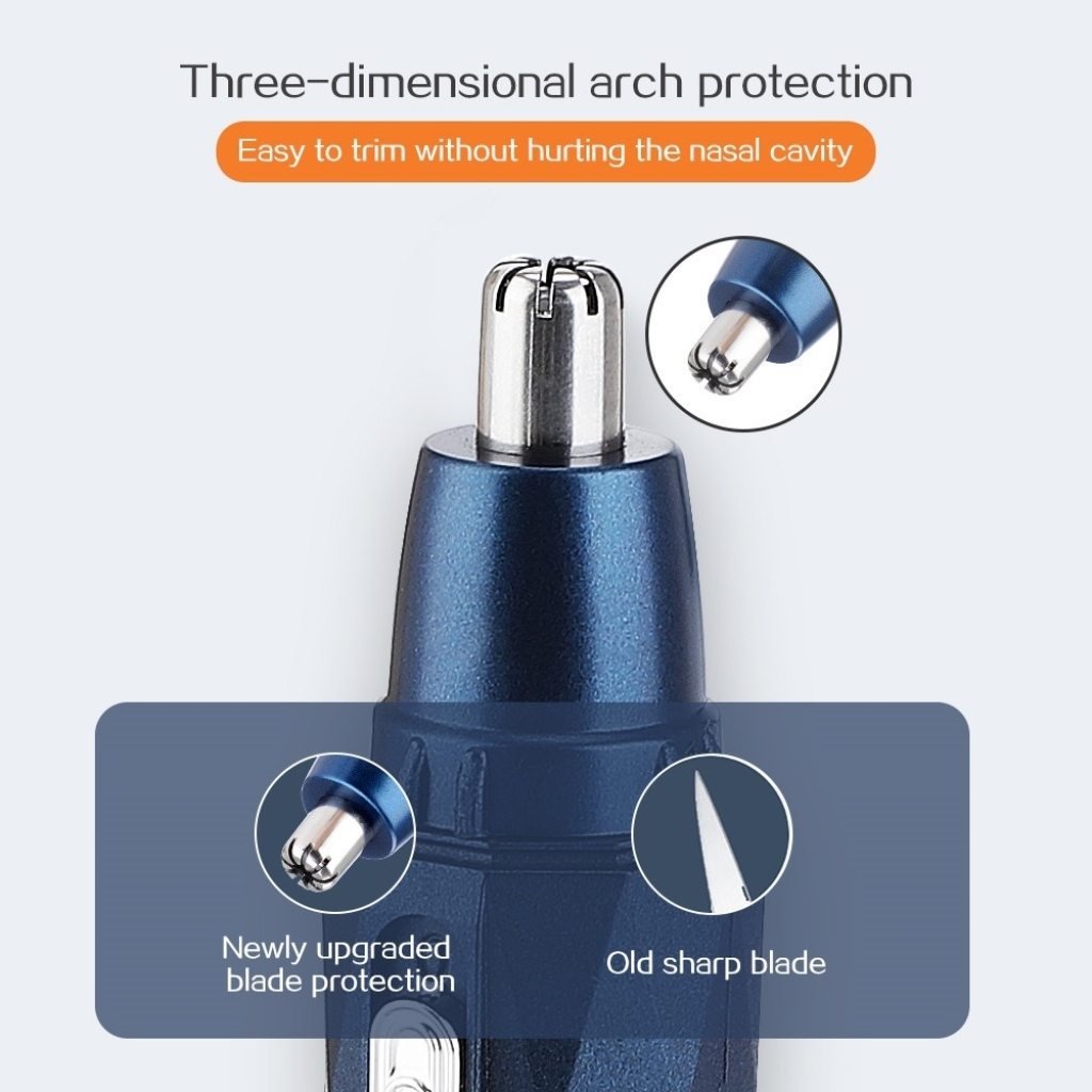 2 in 1 Electric Nose & Hair Trimmer for Men & Women, Dual-edge Blades ...